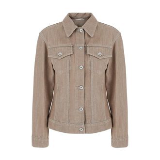 Brunello Cucinelli Denim Jacket - - Jackets - Damen - Beige - M