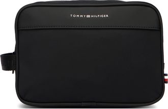 Tommy Hilfiger Kosmetiktasche Tommy Hilfiger Th Repreve Washbag AM0AM14153 Schwarz