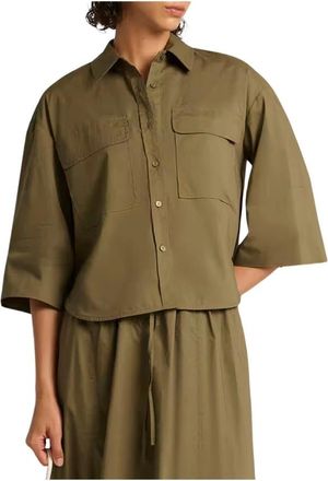 Manila Grace Femme, Blouses et Chemises, Vert, Taille: 38 FR Chemises