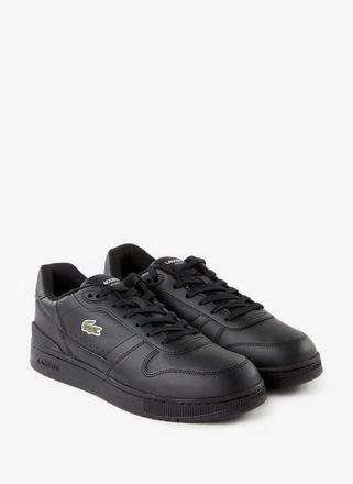 Lacoste T-Clip-Sneaker aus Leder - Schwarz