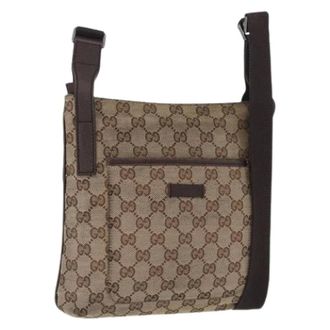 Gucci Sac bandouli&egrave;re GG Canvas Vintage Pre-owned - Femme - Pre-owned - Beige - Taille: ONE Size