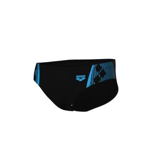 Arena Arena Slip de Bain Graphique pour Homme, Noir/Turquoise, Taille 50, Noir-Turquoise, 50 cm