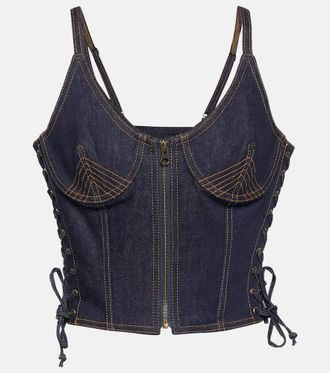 Jean Paul Gaultier Bustier en jean