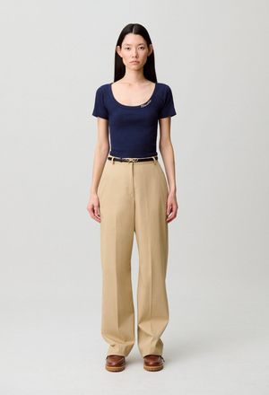 Claudie Pierlot Besticktes Baumwoll-T-Shirt