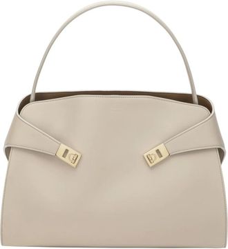 Ferragamo Femme, Sacs, Beige, Taille: ONE Size Sac bandouli&egrave;re