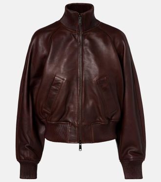 Polo Ralph Lauren Cropped-Blouson aus Leder