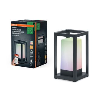 Osram SMART+ Tischleuchte RGB & Warmweiß mit USB-Powerbank 5200mAh, WiFi-Steuerung, IP44-Schutz, dimmbare Gartenleuchte für Terrasse und Balkon