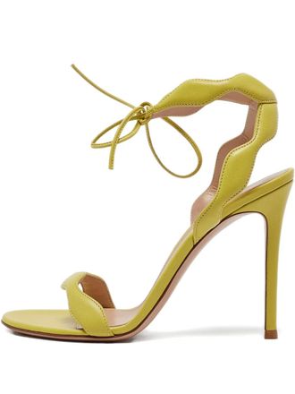 Gianvito Rossi sandales en cuir à talon 110 mm - Vert