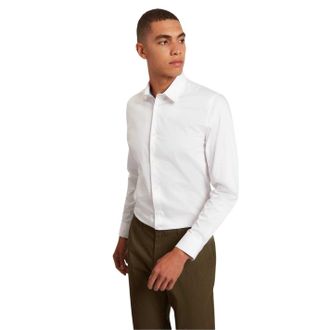 Ted Baker Hemd f&uuml;r Herren, Mit Kragen, Oxford-Stil, Lang&auml;rmlig (Wei&szlig;)