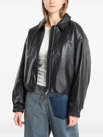 Calvin Klein faux leather jacket - Schwarz