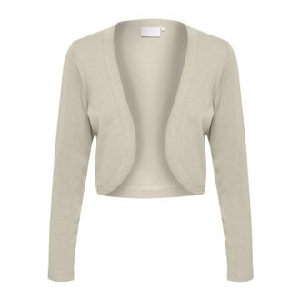 Kaffe Bolero Strik Cobblestone - Femme - Pulls - Gris - Taille: 42 FR