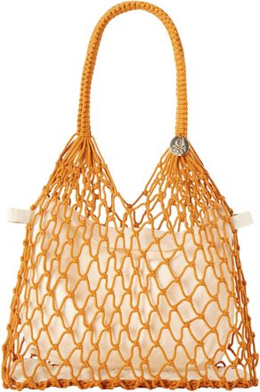 Benetton Damen Tasche 69g41y01d Strandtasche, beige