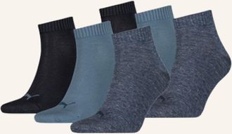 Puma 6er-Pack Socken Quarter blau