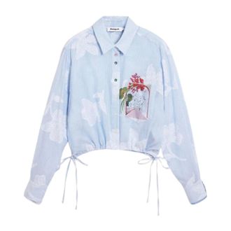 Desigual Cam Parker Shirt - - Blouses & Shirts - Damen - Blau - M