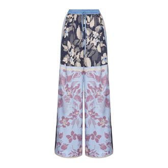 Silvian Heach Dekorative Weite Hose mit Motiv - - Trousers - Damen - Mehrfarbig - S