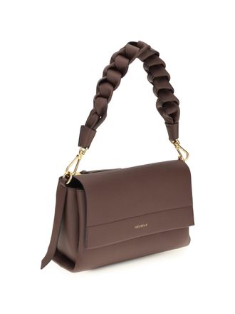 Coccinelle Womens Boheme Shoulder Bag Berry-Wint.rose Calf Leather Bos Taurus Berry/wint.rose