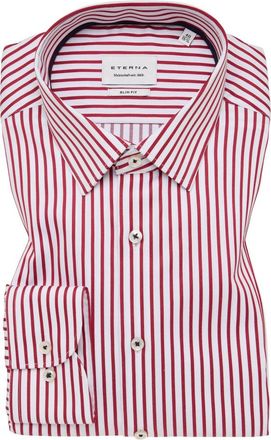 Eterna Baumwollhemd mit Streifenmuster, Slim Fit in
