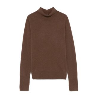 Joseph Cashmere High-Neck Pullover - - Knitwear - Damen - Braun - L