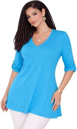 Eye Catch EyeCatch Plus - Tunique basique col en V - Shellie - Femme - Grandes Tailles