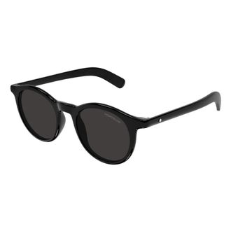 Montblanc Stylische Sonnenbrille - - Accessories - Herren - Schwarzk - 49 MM