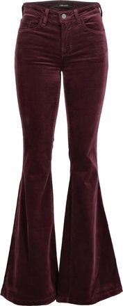 J Brand velvet flared trousers - Violett
