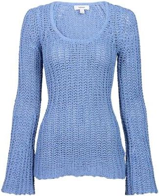 Topshop Pull &agrave; larges mailles en coton m&eacute;lang&eacute;