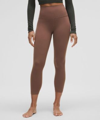 lululemon Align Crop Leggings mit hohem Bund f&uuml;r Frauen - 58 cm - Gr&ouml;&szlig;e 12 in Dark Oxide
