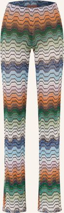 Missoni Strickhose Mit Glitzergarn gruen