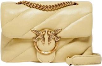 Pinko Pinko, Femme, Sacs, Jaune, Taille: ONE Size Mini Love Bag Puff