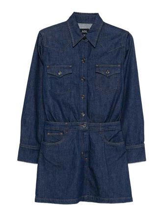 A.P.C. A. P.C. Robe Au Genou - Bleu