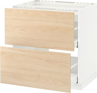 IKEA METOD / MAXIMERA Unterschr.f. Kochf./2 Fronten/2Sch