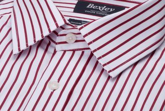 Bexley Milfred - Chemise homme blanc et rouge
