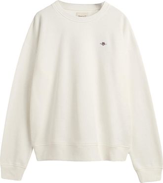 GANT Gant Damen Shield C-Neck Sweatshirt, Eggshell, M EU