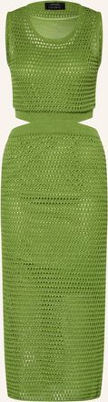 Marc Cain Strickkleid Mit Cut-Outs Und Galonstreifen gruen