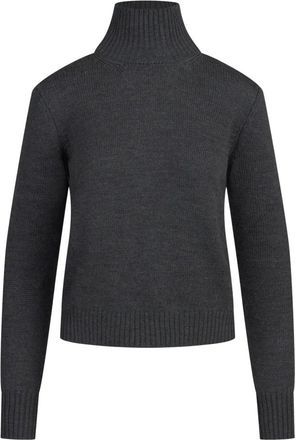 Gran Sasso Pull &agrave; col roul&eacute; Lupetto - Femme - Pulls - Gris - Taille: 36 FR