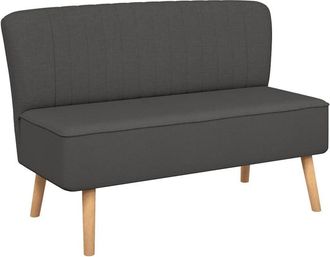 vidaXL Sofa Stoff 117x55,5x77 cm Dunkelgrau Vidaxl