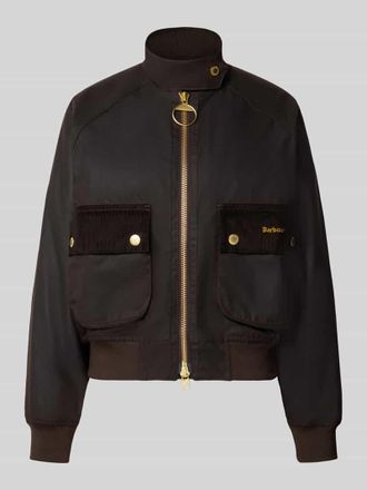 Barbour Regular Fit Bomberjacke aus reiner gewachster Baumwolle