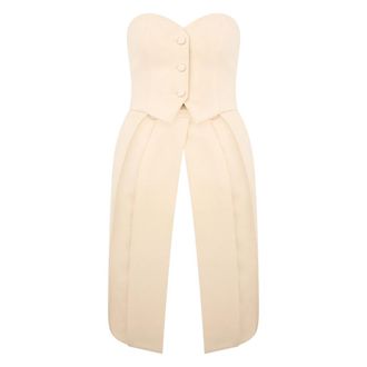 Moschino &Auml;rmelloses Top Elegant - - Tops - Damen - Beige - M