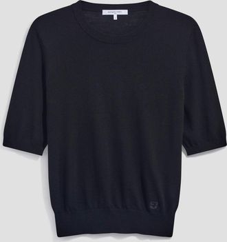 Gerard Darel Pull manches courtes en laine fine - REINE - Noir