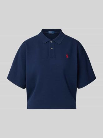 Polo Ralph Lauren Boxy Fit Poloshirt mit Label-Stitching