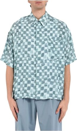 BONSAI Homme, Chemises, Bleu, Taille: S Chemise Fantaisie en Viscose