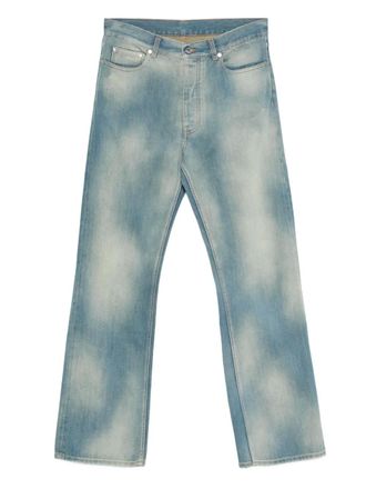 Off-white jean skinny à effet délavé - Bleu