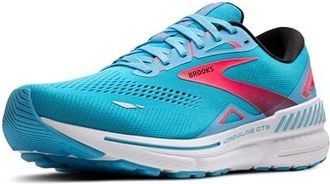 Brooks Homme Adrenaline GTS 23 Sneaker, Crystal Seas Diva Pink Black, 44 EU
