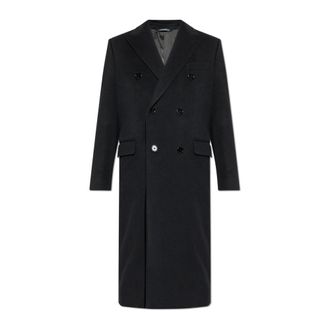 Dolce & Gabbana Wollmantel - - Coats - Herren - Schwarzk - M
