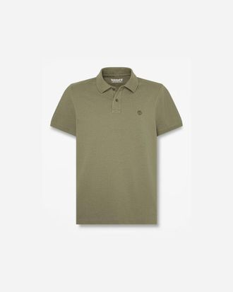 Timberland Oyster River Kurzarm-Polohemd mit schmaler Passform f&uuml;r Herren in Gr&uuml;n, Herren, Gr&uuml;n, Gr&ouml;&szlig;e