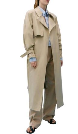 Victoria Beckham x Mango Beige Trenchcoat Size S