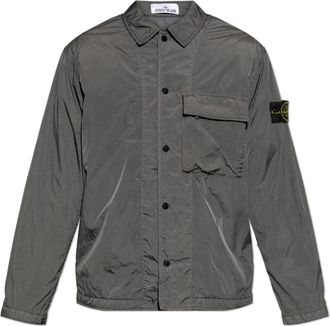 Stone Island Homme, Vestes, Gris, Taille: S Veste Avec &Eacute;cusson Logo