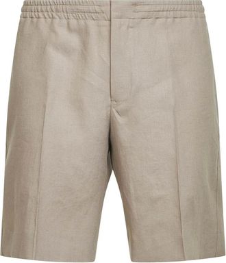 Ermenegildo Zegna Homme, Shorts, Beige, Taille: XL Bermuda en Lin