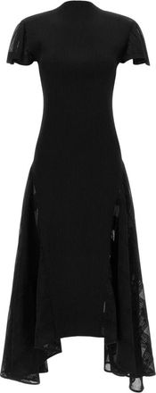 Lanvin Robe &Eacute;vas&eacute;e Godet - Femme - Robes - Noir - Taille: 40 FR