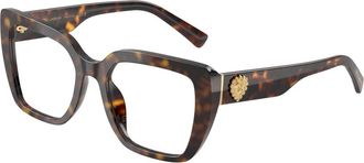 Dolce & Gabbana Femme, Accessoires, Brun, Taille: 53 MM Square Optical Frame